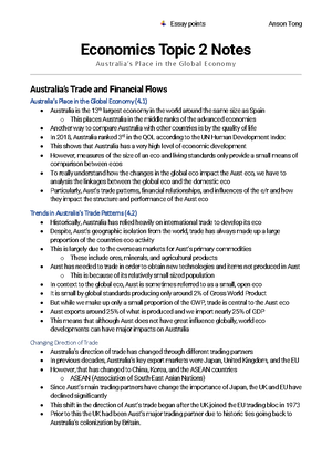 Economics Year 12 Notes - Economics Peter Sassine The Scots College 10 ...