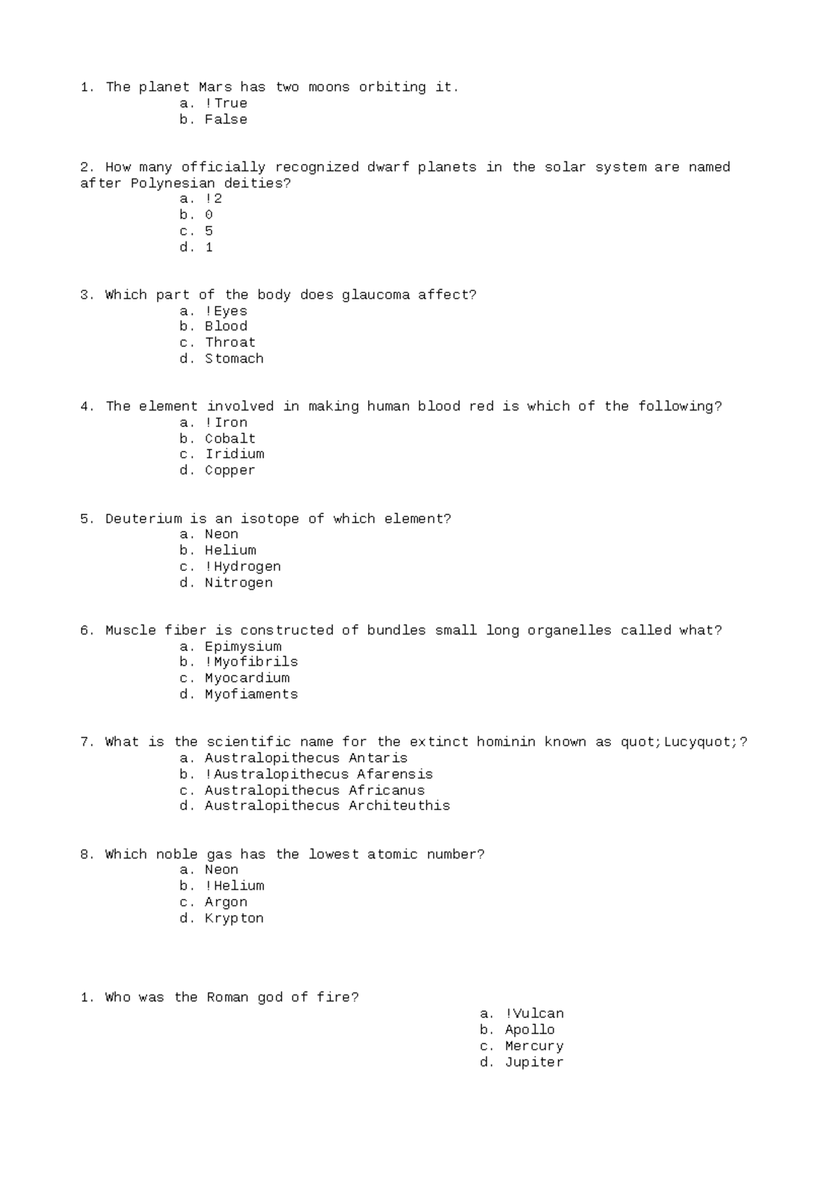 ARCH267 Cheat Sheet 5 - N/A - The planet Mars has two moons orbiting it ...