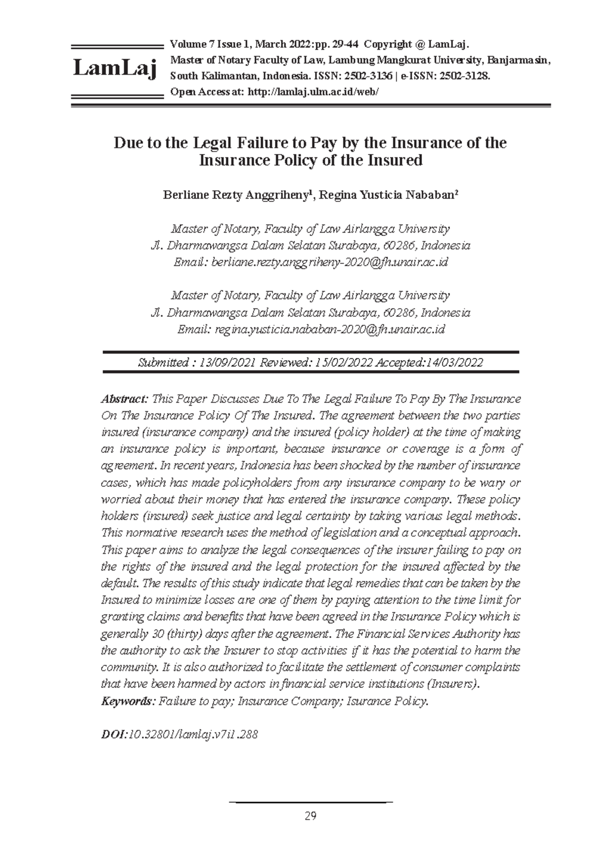 498228 due to the legal failure to pay by the i 881d679a - Volume 7 ...