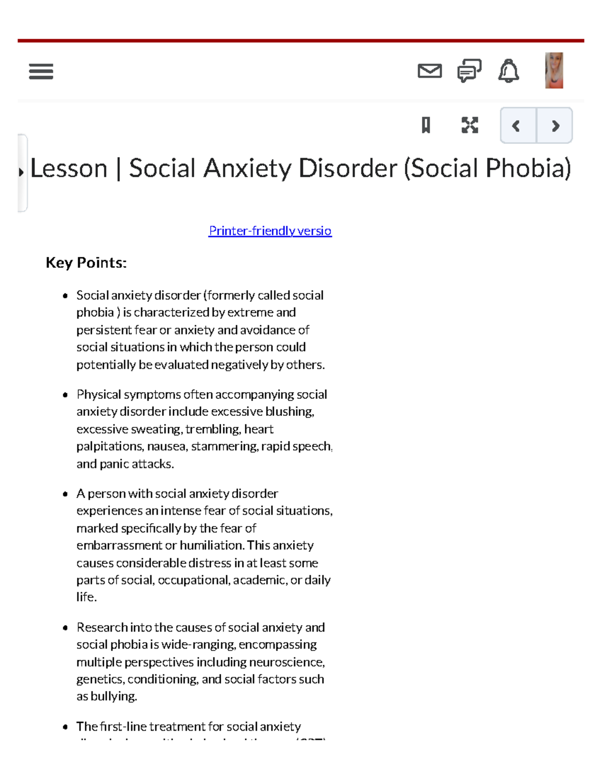 Lesson Social Anxiety Disorder (Social Phobia)… - Lesson | Social ...