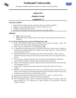 DBPractise-Assignment 5-Normalization - PART A Normalization 1. What do ...