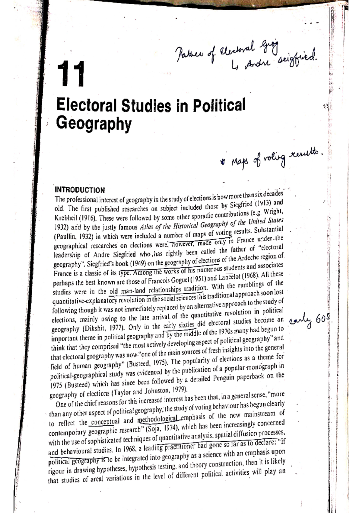 Electoral studies in political geography - BA Programme ( geography ...