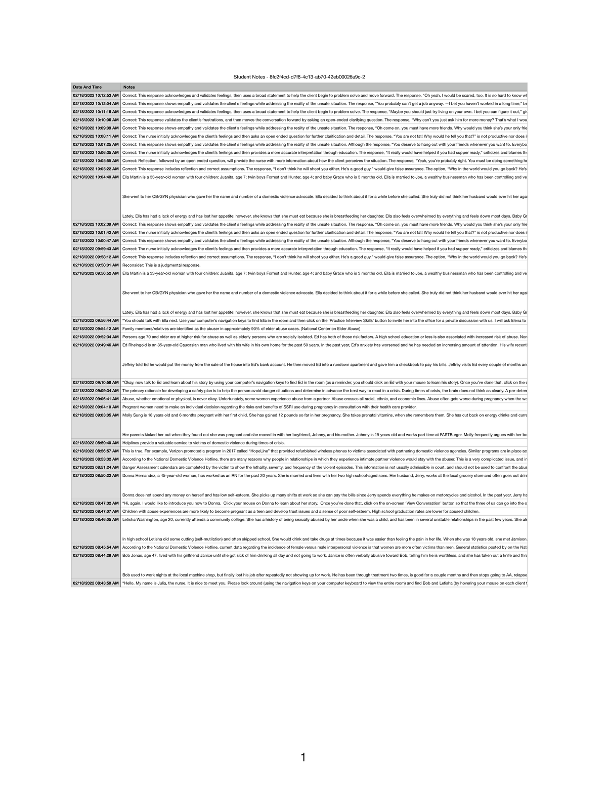 Student Notes - Intimate partner and elder abuse - Student Notes ...
