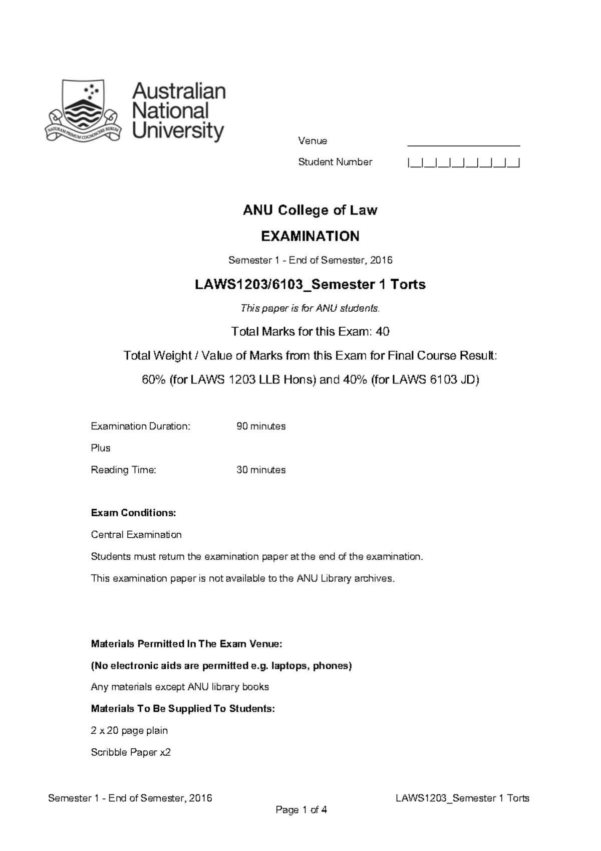 2024 Torts Tutorial 11 (Week 12) - Semester 1 - End of Semester, 2016 ... 2024 Torts Tutorial 11 (Week 12) - Semester 1 - End of Semester, 2016 ...