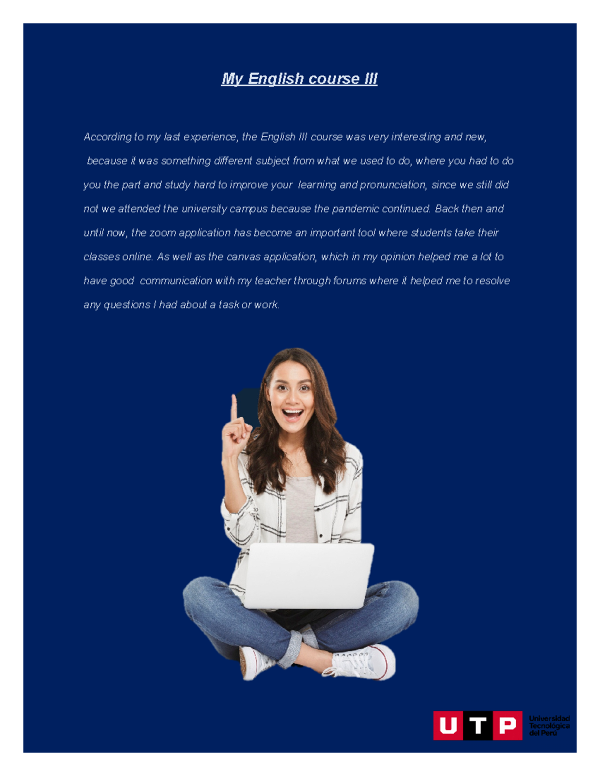 My English course III - My English course III According to my last ...