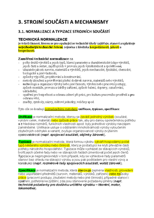 Spoje s tvarovým stykem - Sestavování (montáž) těchto součástí se nazývá spojování. Kolíkové a ...