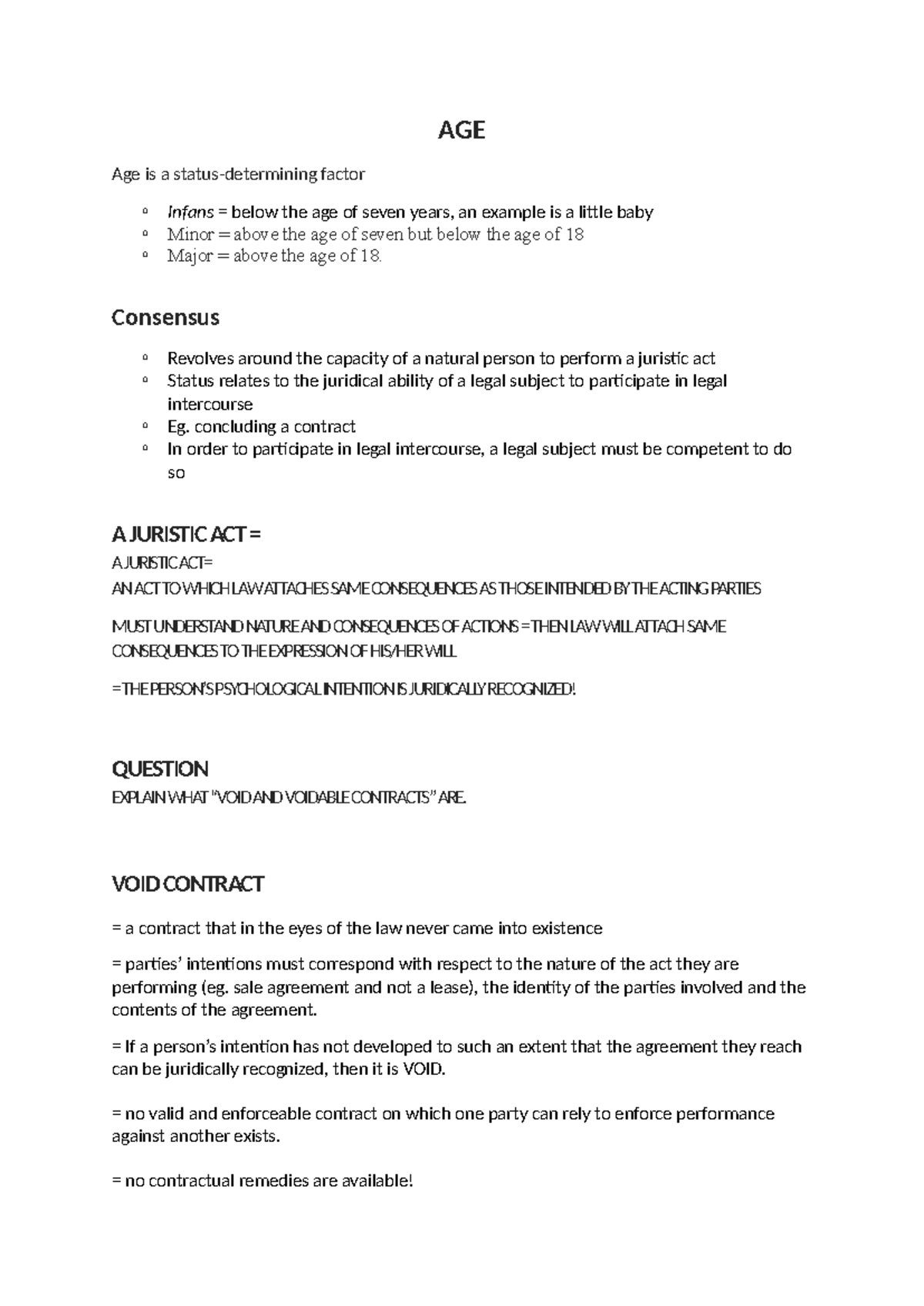 AGE Word Doc - use - AGE Age is a status-determining factor Infans ...