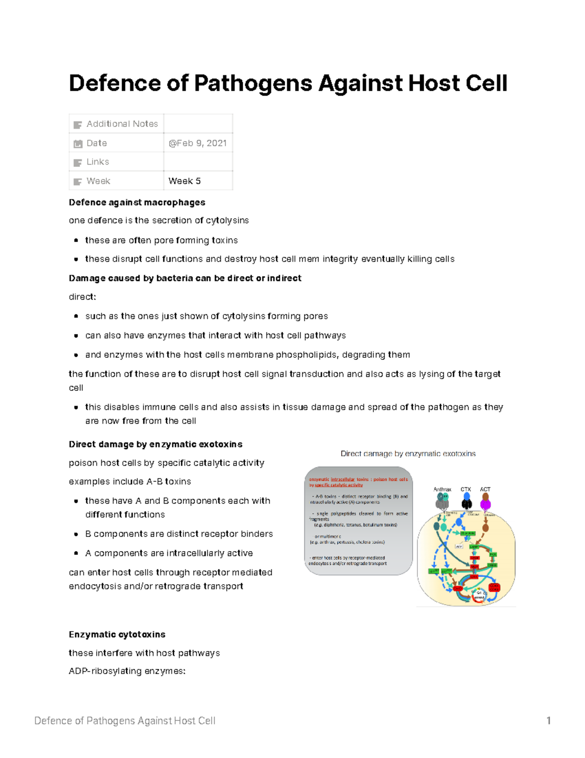 Defence of Pathogens Against Host Cell - Defence of Pathogens Against ...