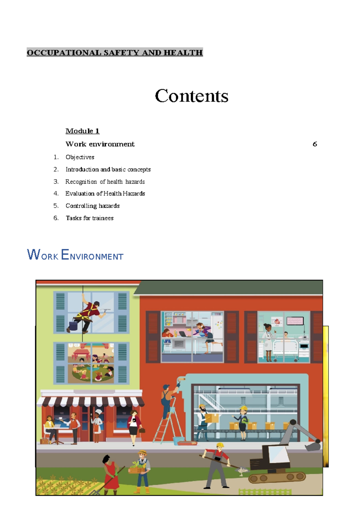 Module 01 - It is about Occupational Health and Safety - OCCUPATIONAL ...