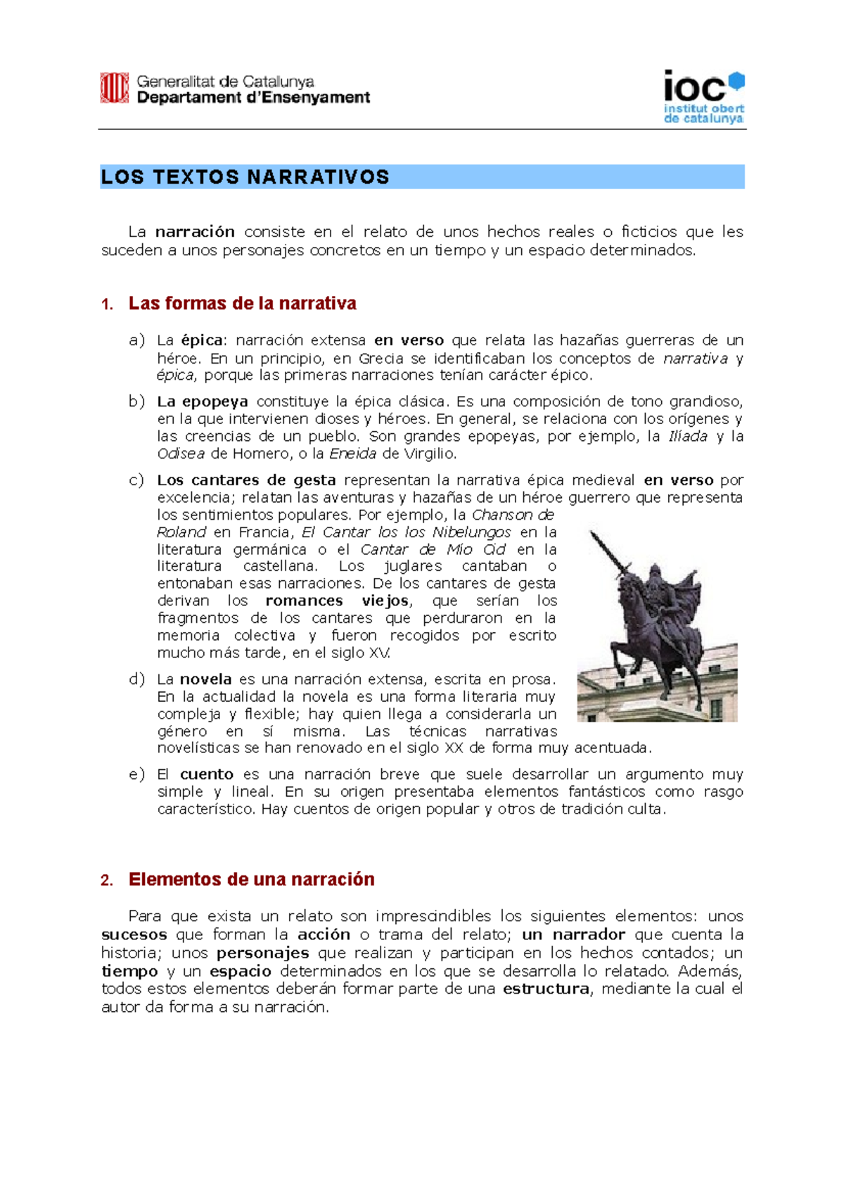 La narracion - Que es la narración y sus derivados - LOS TEXTOS ...