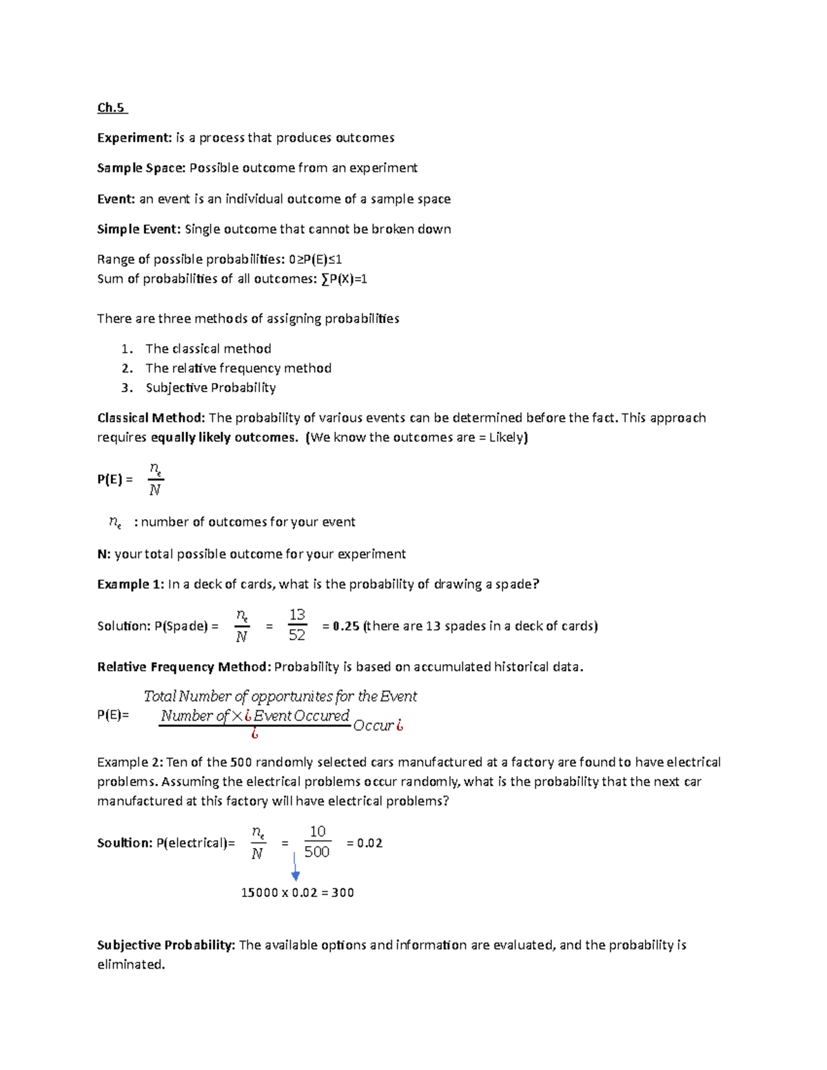 Review Ch - Professors name is Lisa Mackay - Ch Experiment: is a ...