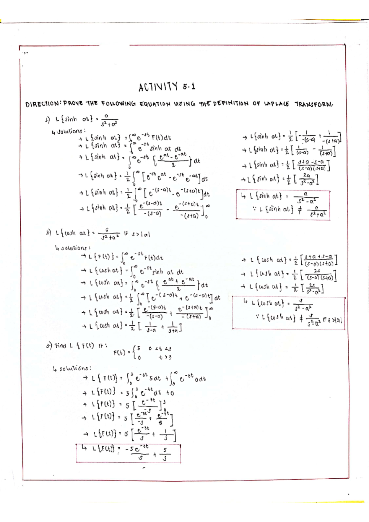 DE Act#5 - Problem Solving - Mechanical Engineering - NVSU - Studocu