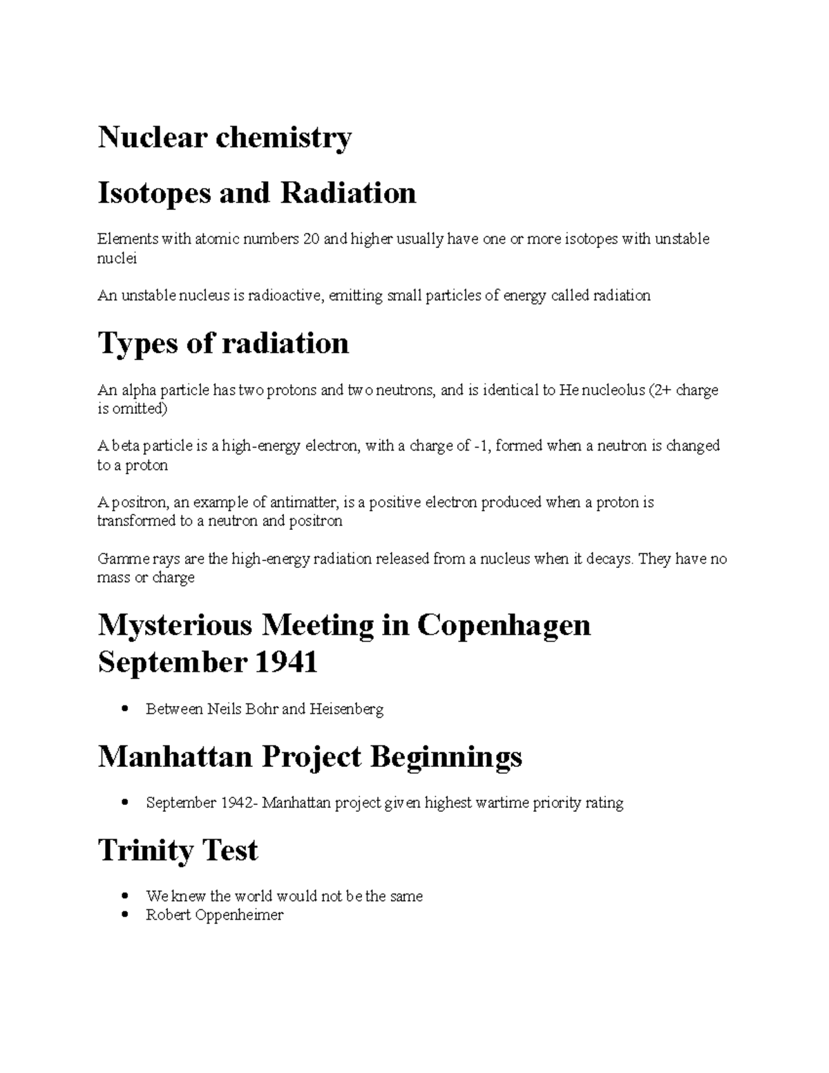 Nuclear chemistry - Nuclear chemistry Isotopes and Radiation Elements ...