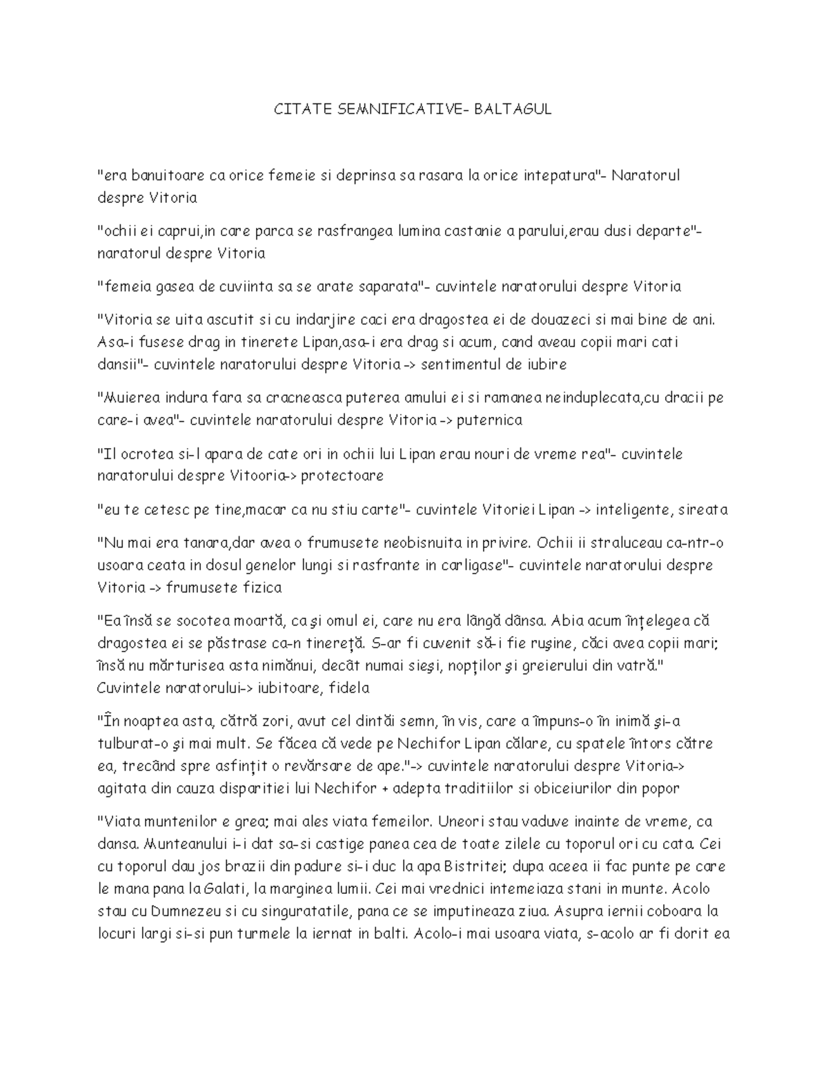 Citate Semnificative- Baltag - CITATE SEMNIFICATIVE- BALTAGUL "era ...