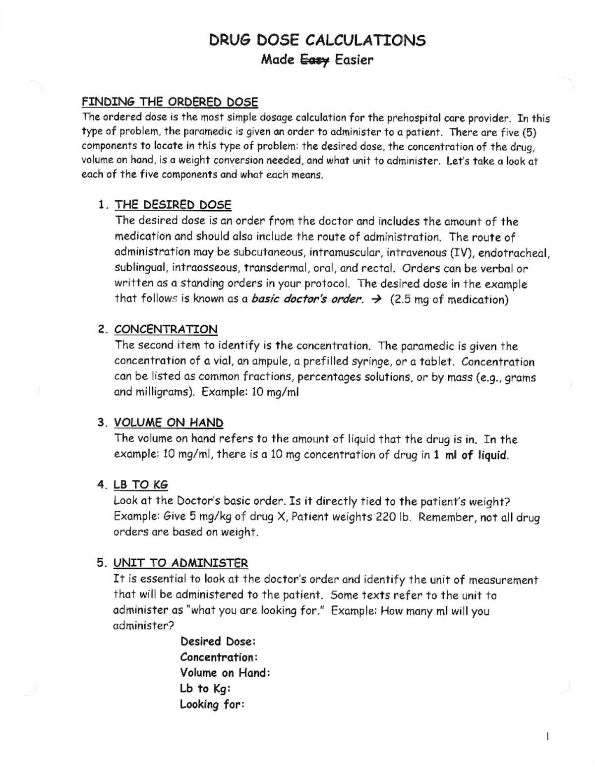 Med Math Made Easy - Med math made easy - NUr214 - Studocu