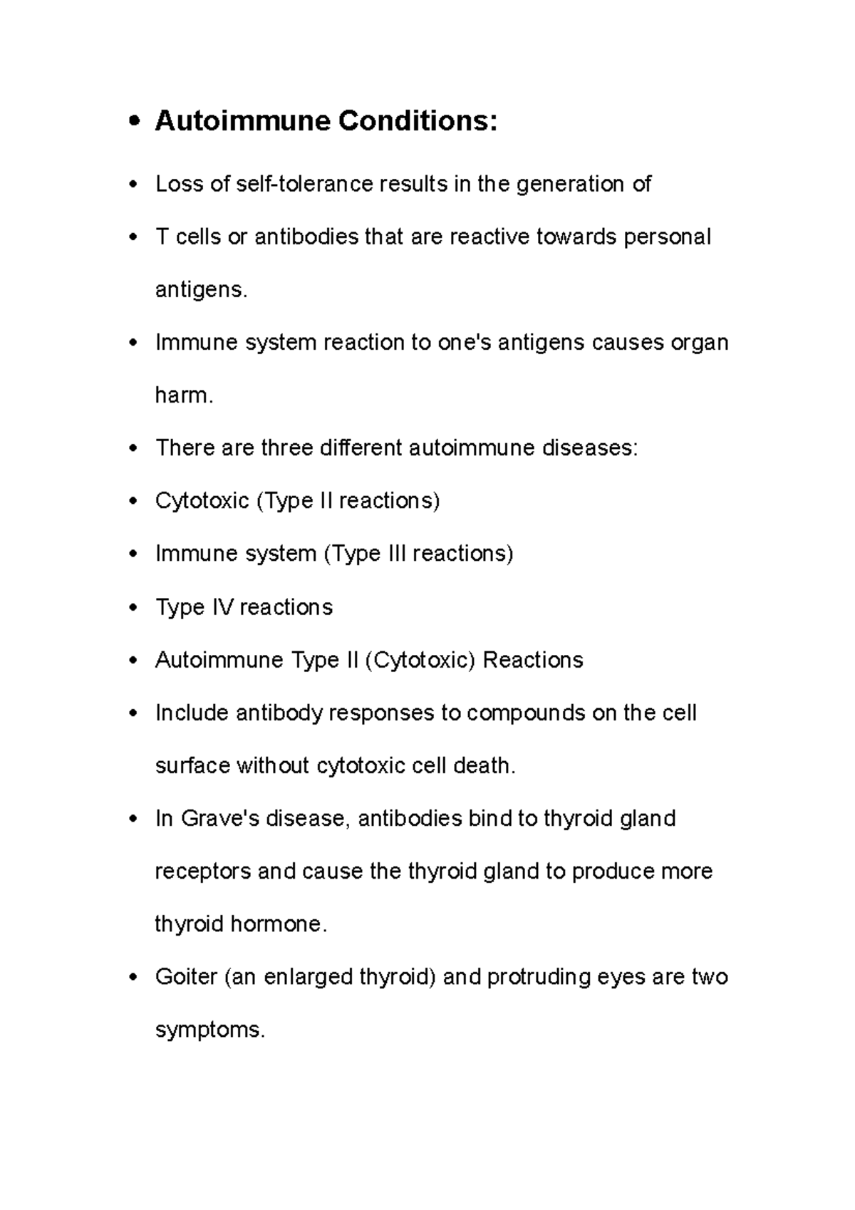 Autoimmune Conditions - Autoimmune Conditions: Loss of self-tolerance ...