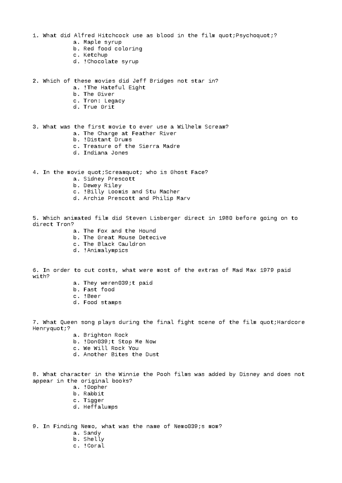 LAT304 Research Brief Fall 2021 9 - What did Alfred Hitchcock use as ...