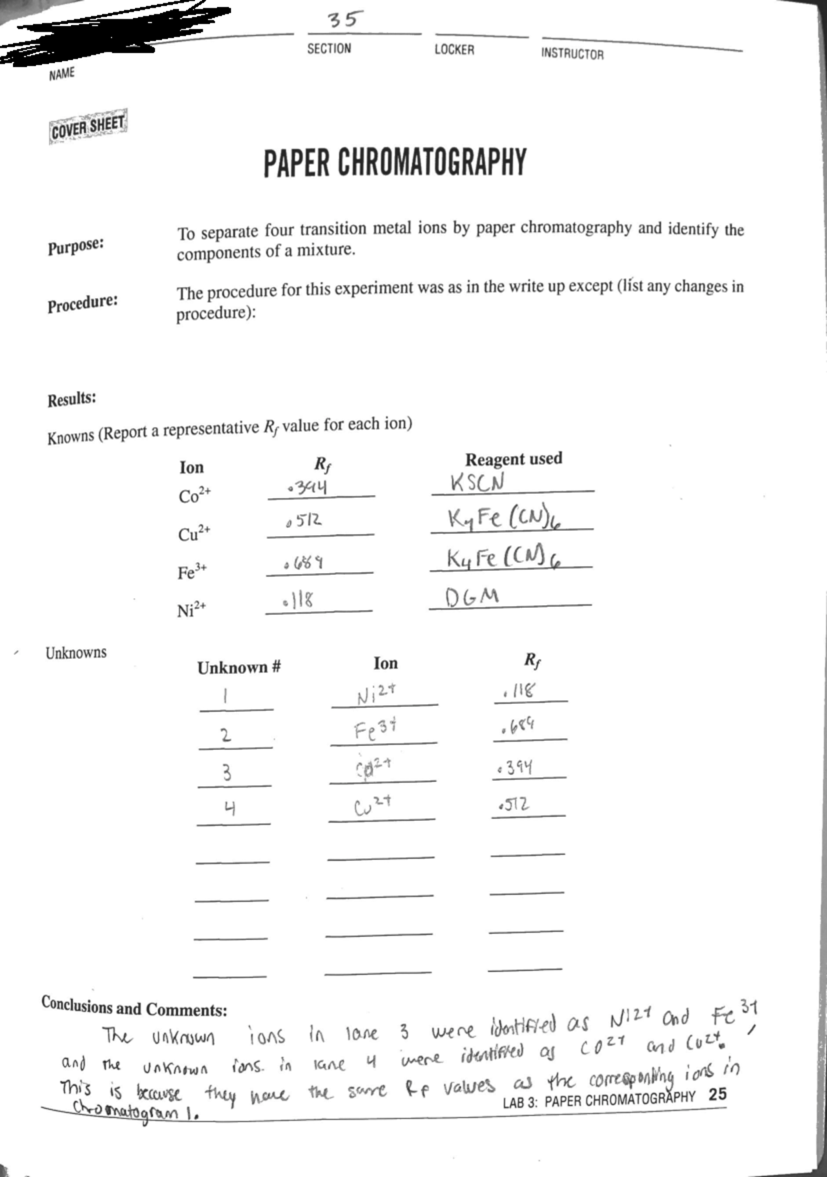 Paper chromatography - 01:160:171 - Studocu