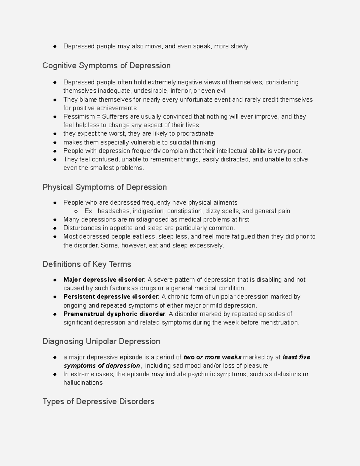 Chapter 7 - Depressive and bipolar disorders page 3 - Depressed people ...