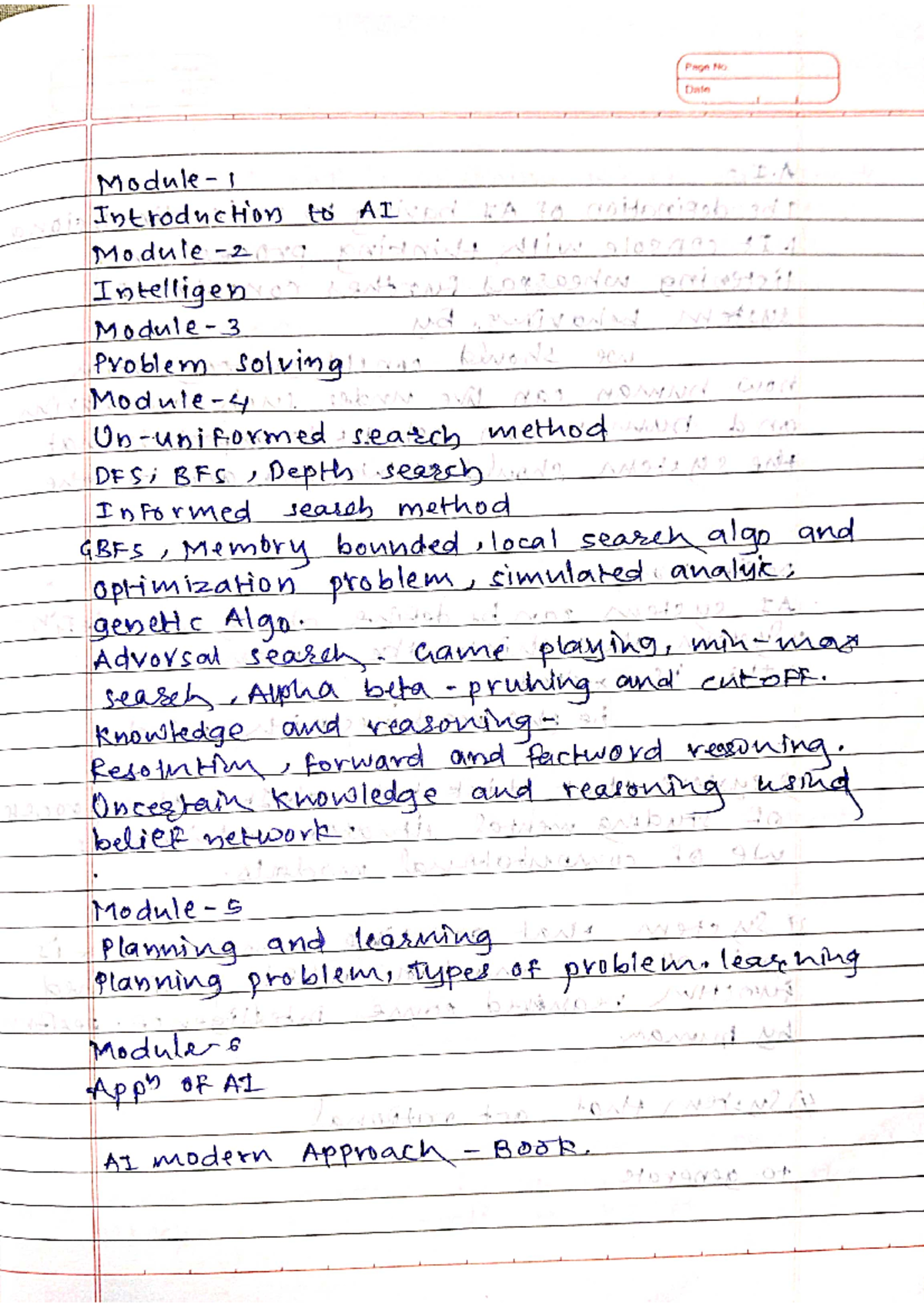 SK AI - AI lecture notes - Computer Engineering - Studocu