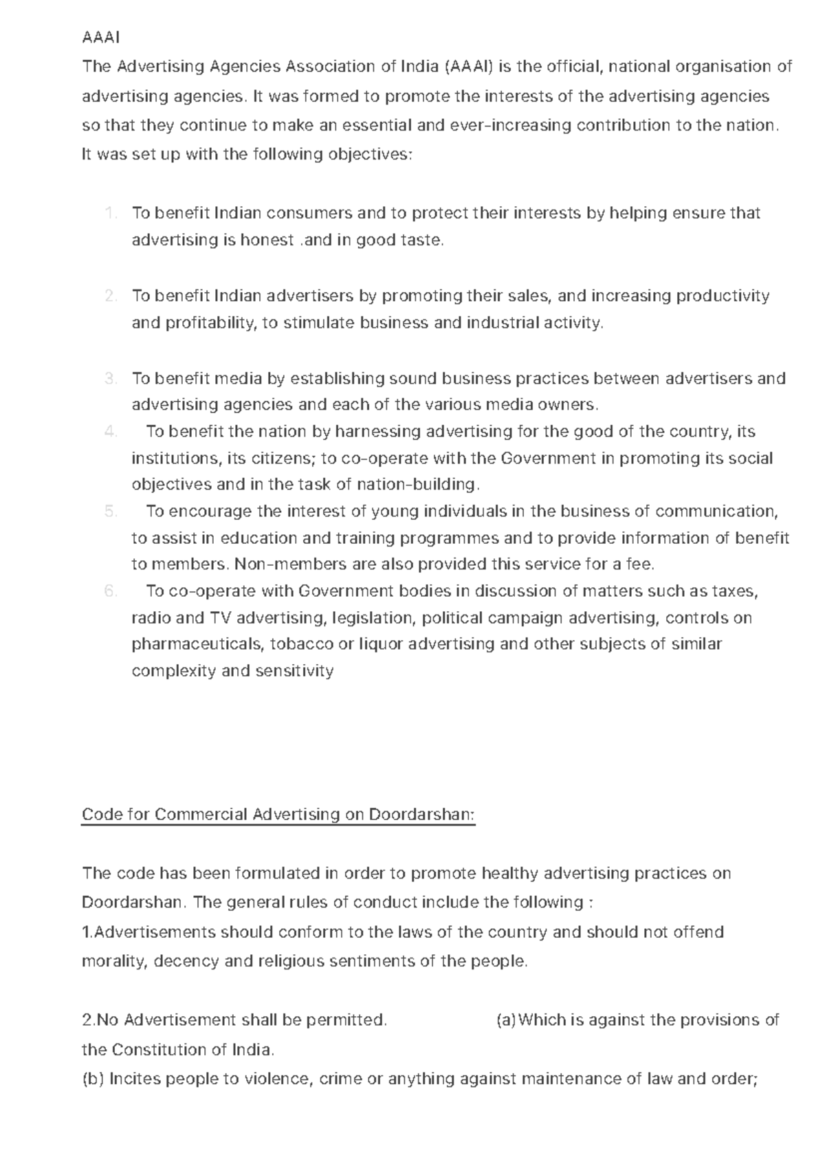 AAAI 2 - 1. 2. 3. 4. 5. 6. AAAI The Advertising Agencies Association of ...