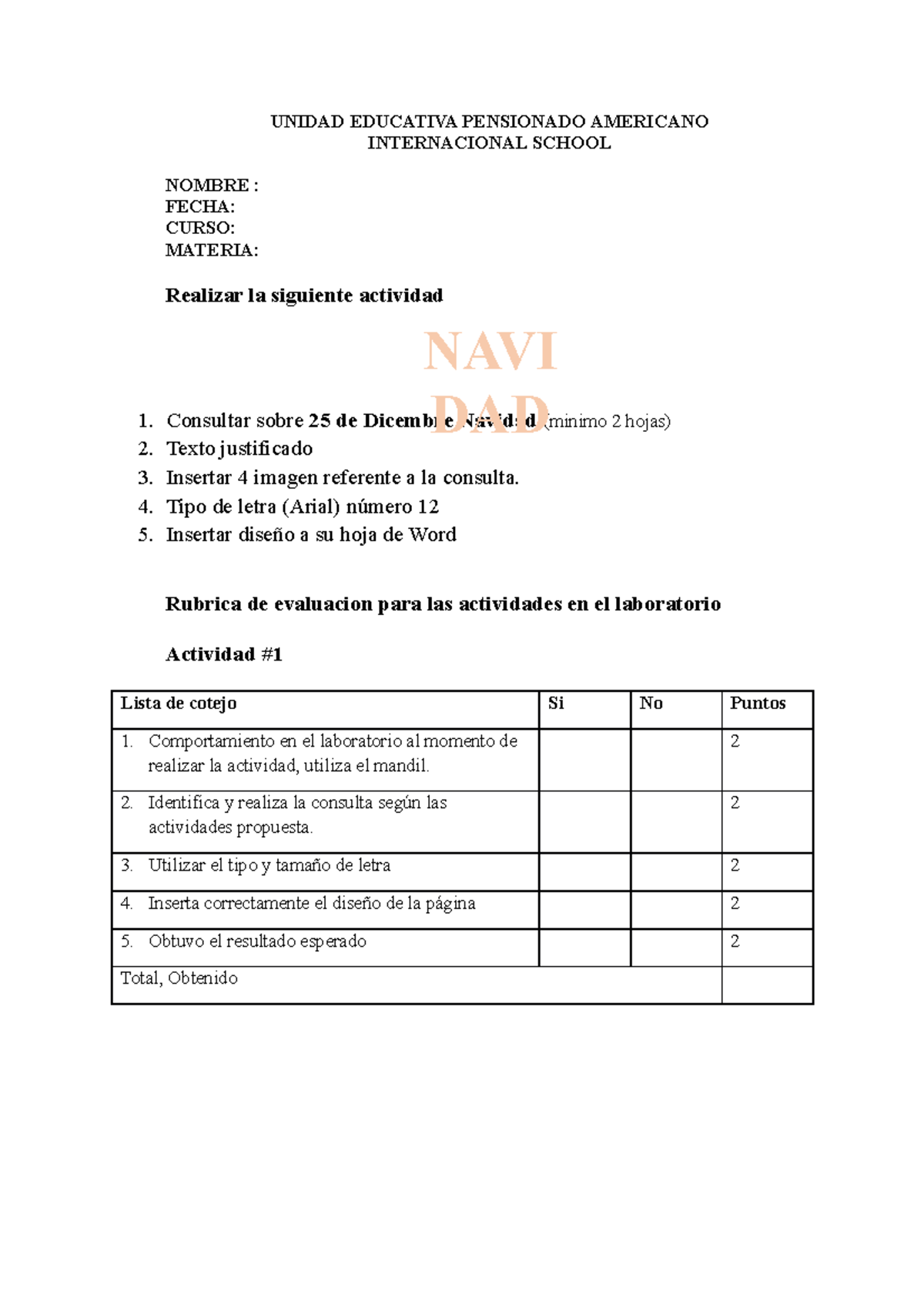 5EGB 26-30SAXASX - UNIDAD EDUCATIVA PENSIONADO AMERICANO INTERNACIONAL ...