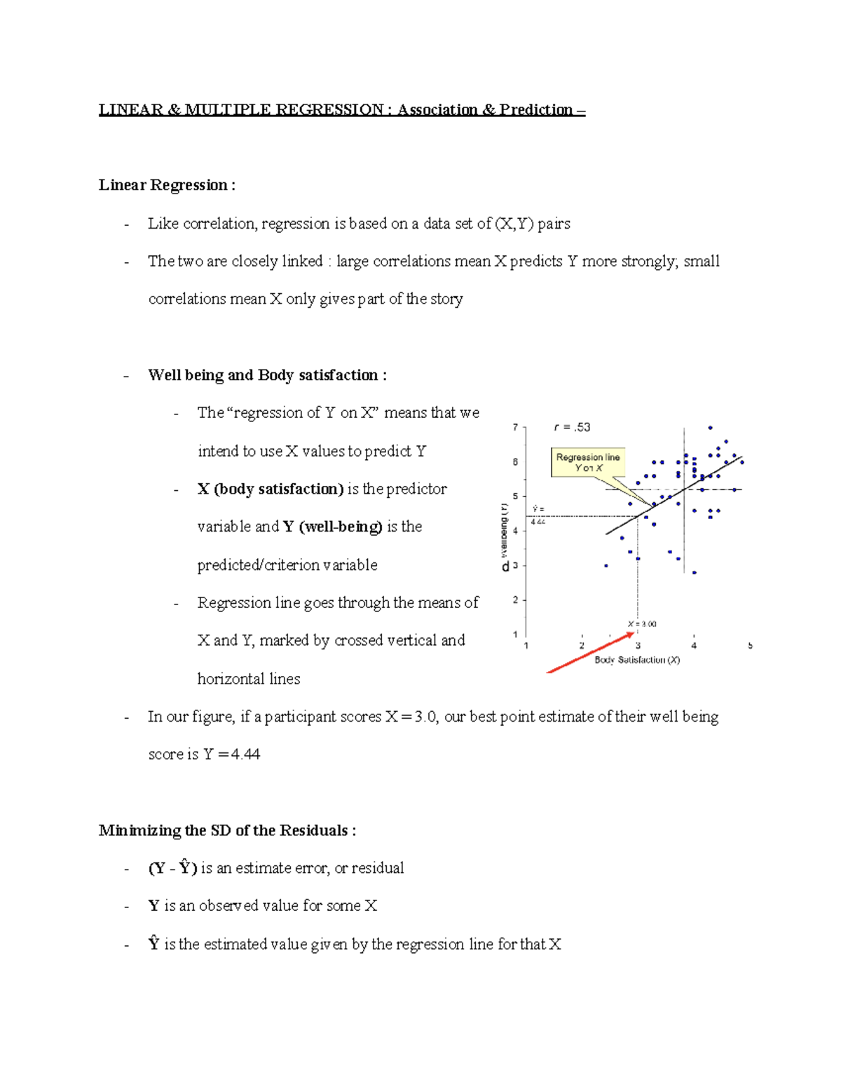 Linear & Multiple Regression - LINEAR & MULTIPLE REGRESSION ...