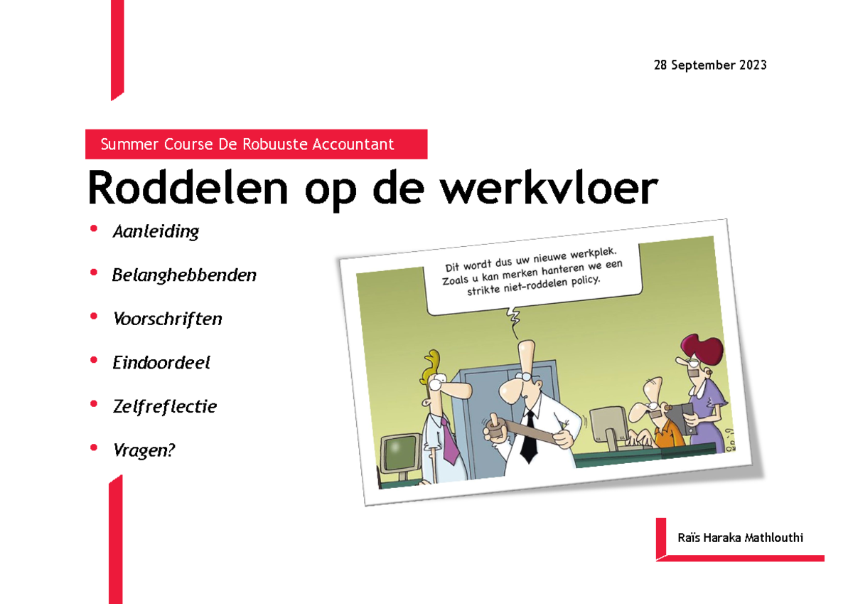 Voorblad presentatie op de werkvloer - Management & Organisatie ...