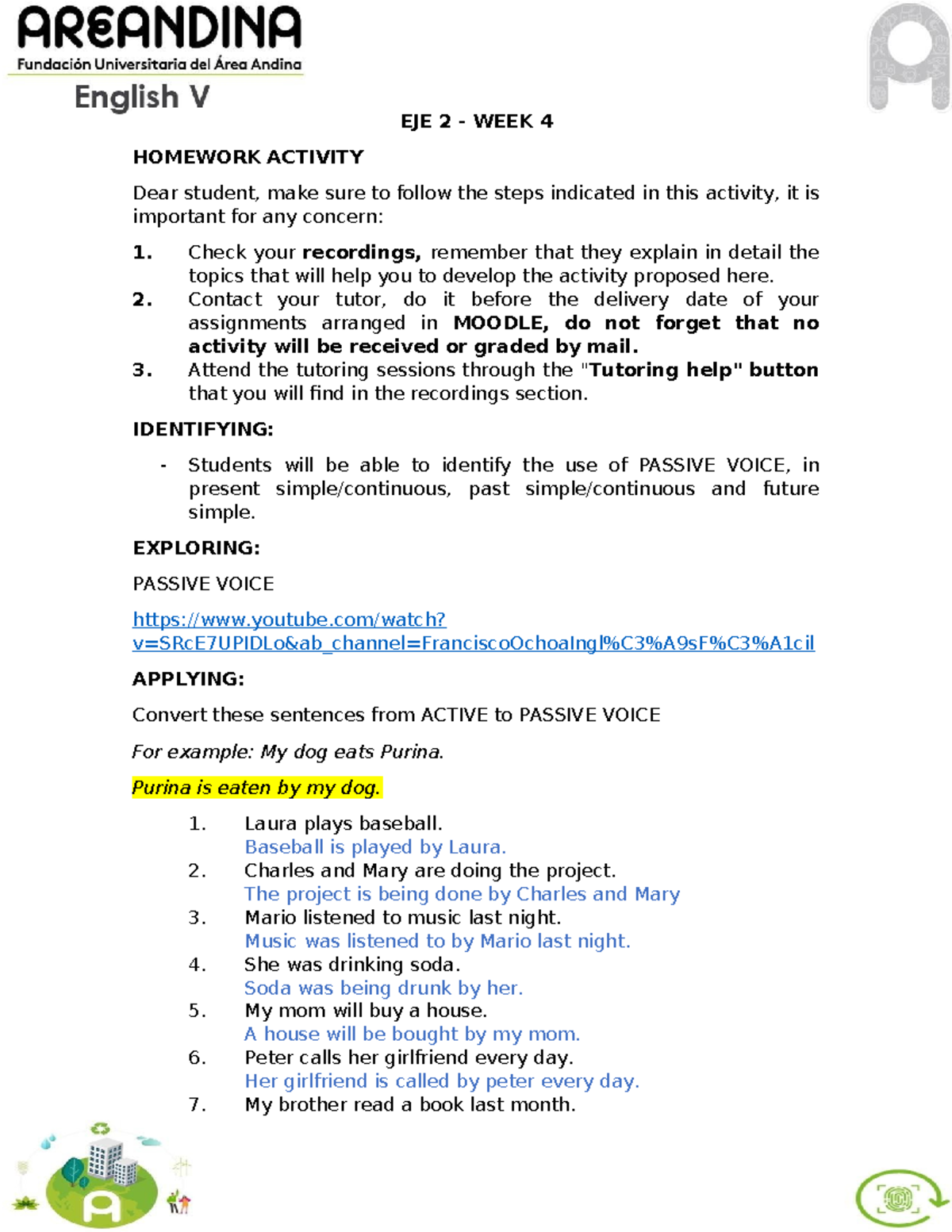 English 5 - EJE 2 - Week 4 - EJE 2 - WEEK 4 HOMEWORK ACTIVITY Dear ...