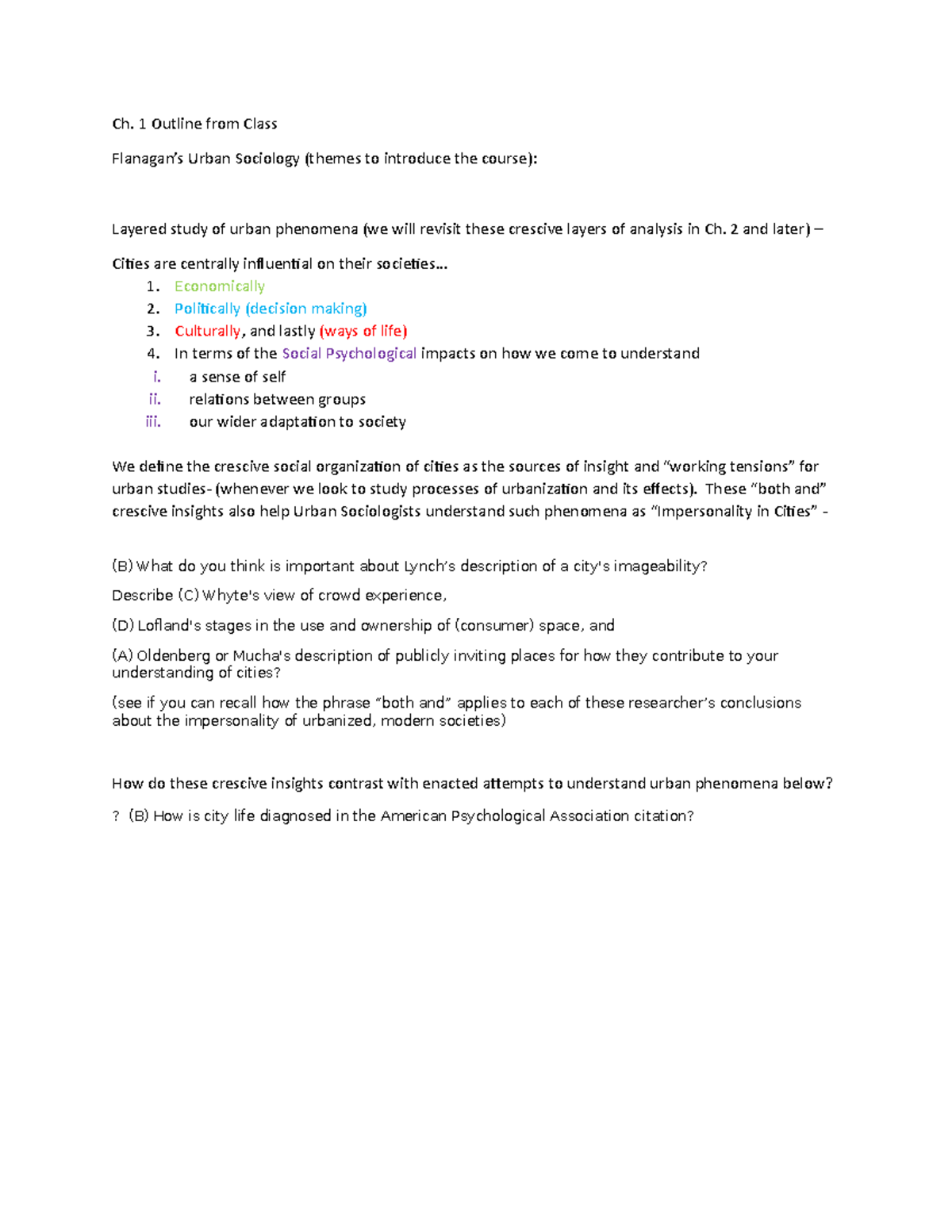 Ch 1 - Notes on a Crescive Model for pursuing Urban Studies in this ...