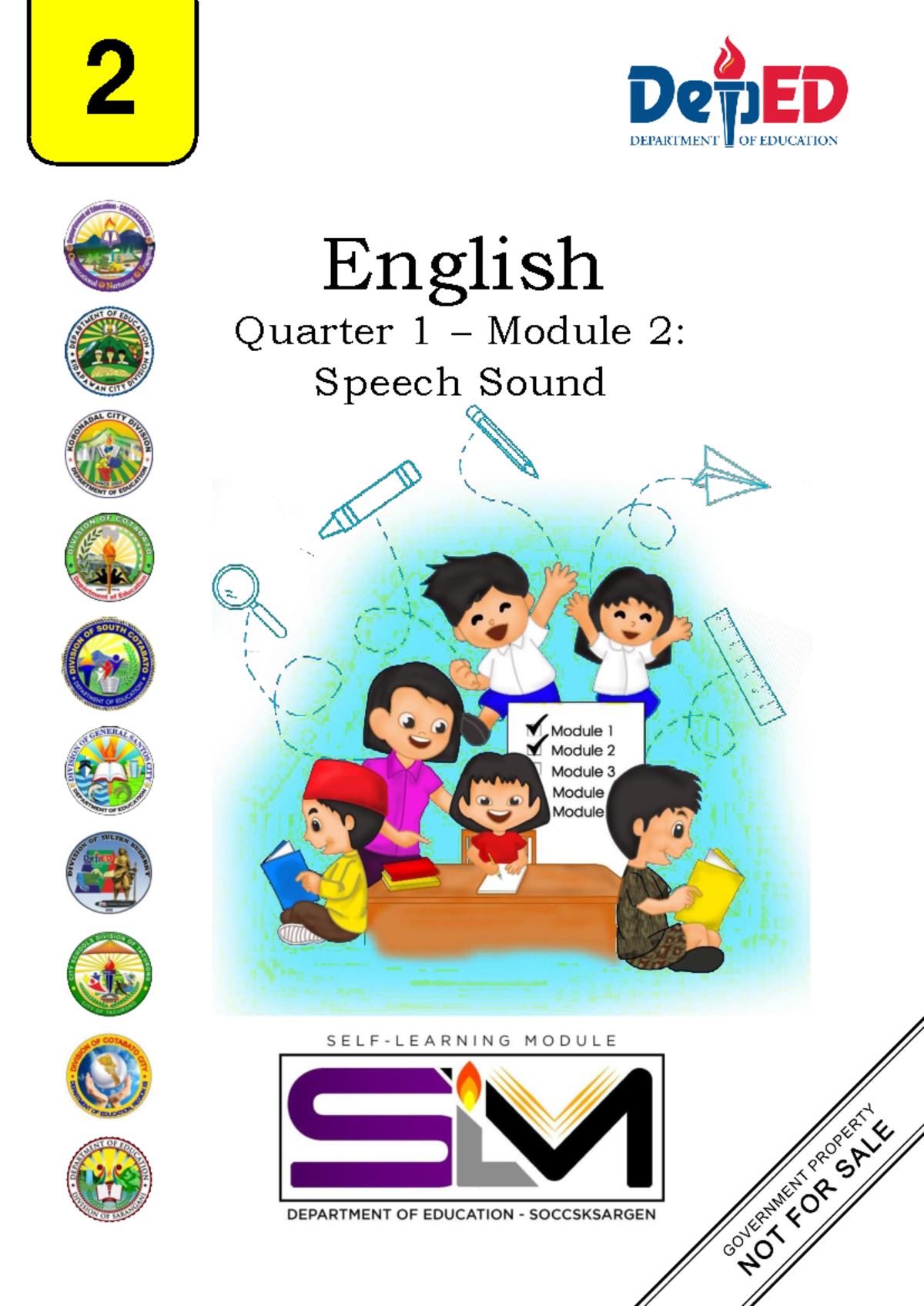 English 2 Q1 Week2 - 2 English Quarter 1 – Module 2: Speech Sound English– Grade Two Self ...