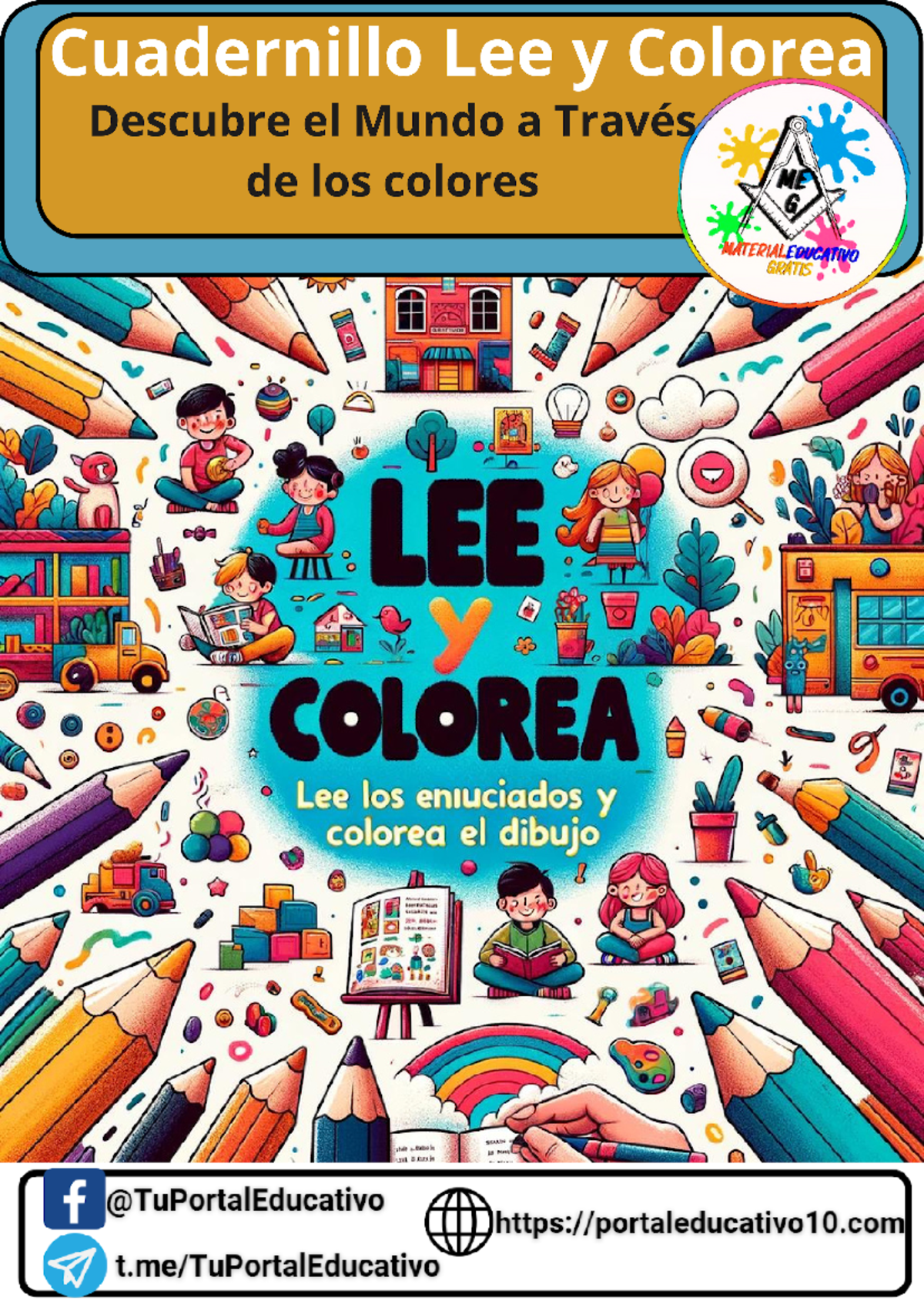 Descubre el Mundo a Través de los colores cuadernillo lee y colorea ...