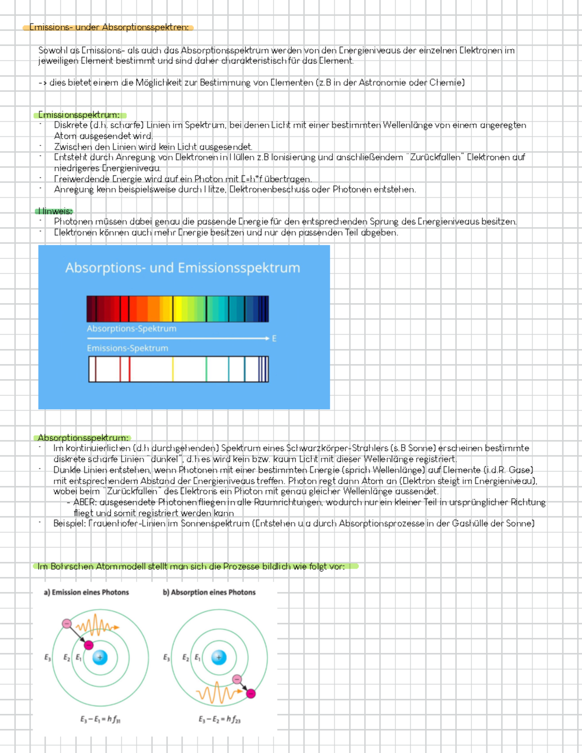 Emissions- und Absorptionsspektrum - Emissions- under Absorptionsspektren: Sowohl as Emissions ...