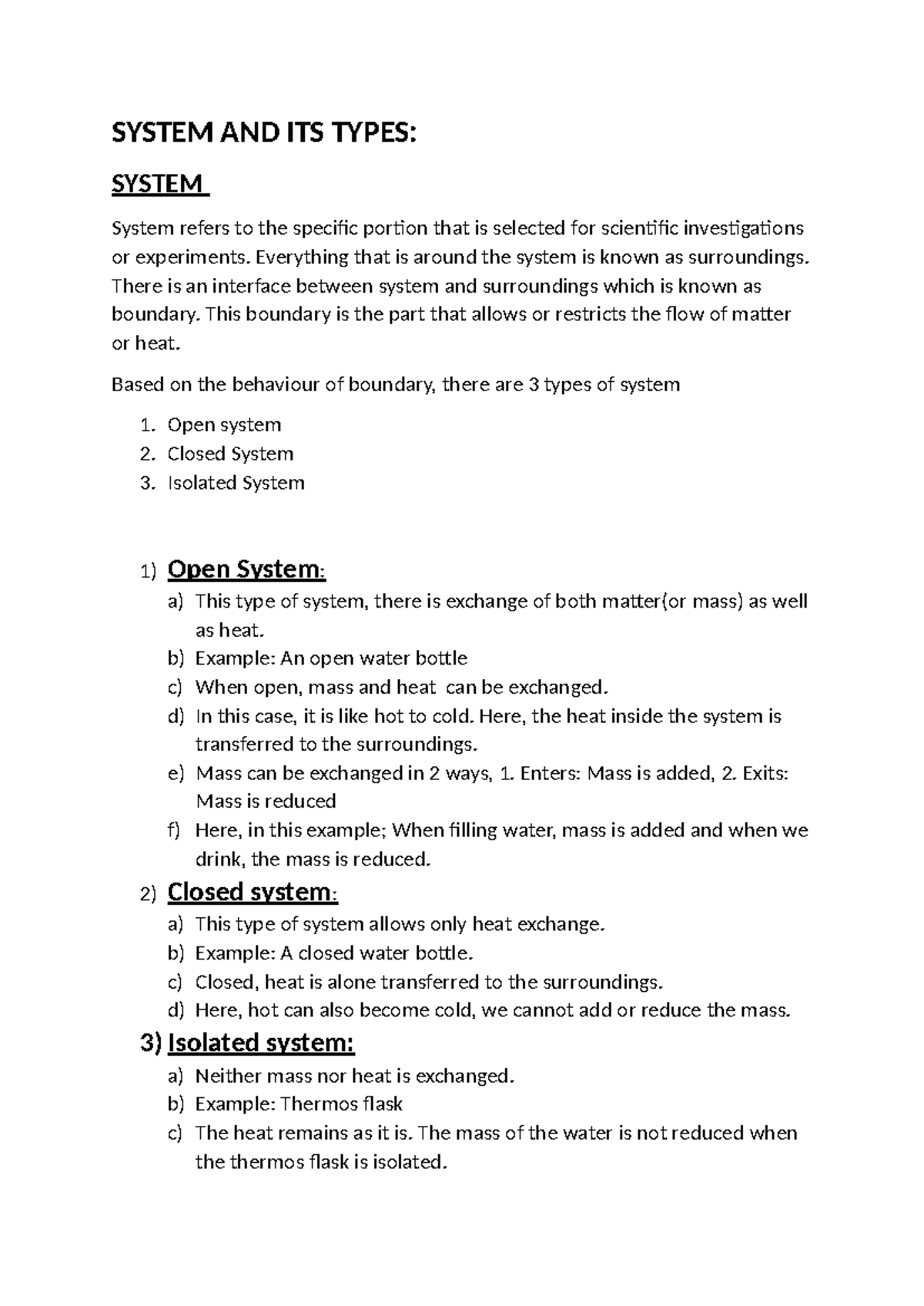 System and its types - SYSTEM AND ITS TYPES: SYSTEM System refers to ...