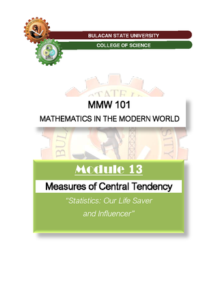 Final Module 9 Problem Solving - MMW 101 MATHEMATICS IN THE MODERN ...