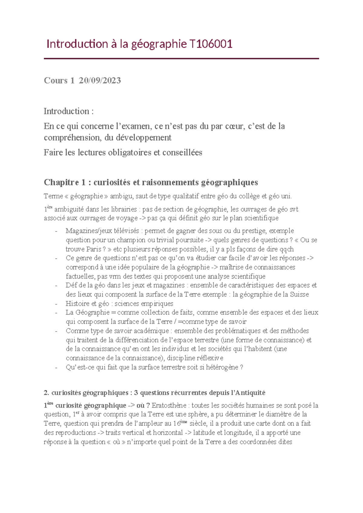 Introduction à la géographie T106001 - Introduction à la géographie T ...