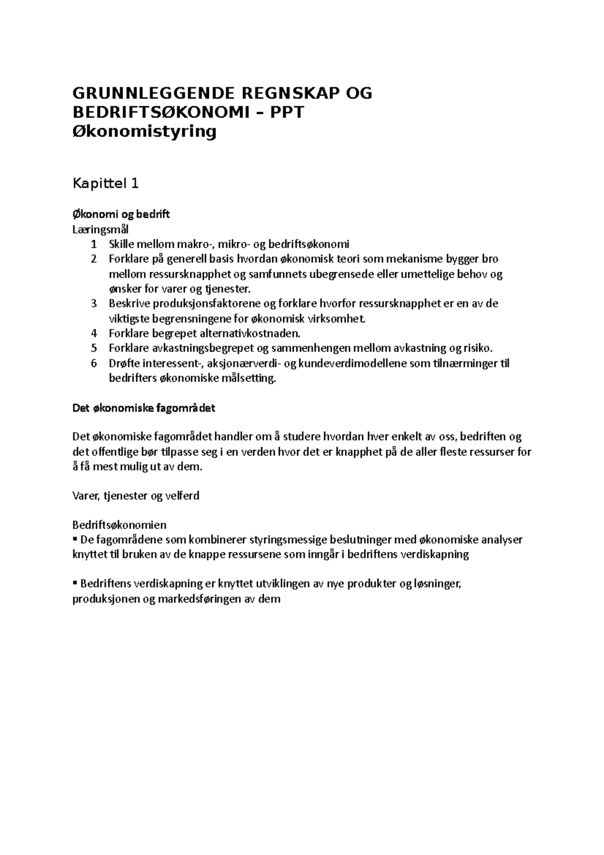 Grunnleggende Regnskap OG Bedriftsøkonomi - GRUNNLEGGENDE REGNSKAP OG BEDRIFTSØKONOMI – PPT ...