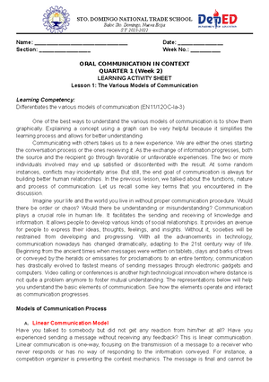 OCC Learning Activity Sheet WEEK 2 converted - STO. DOMINGO NATIONAL ...