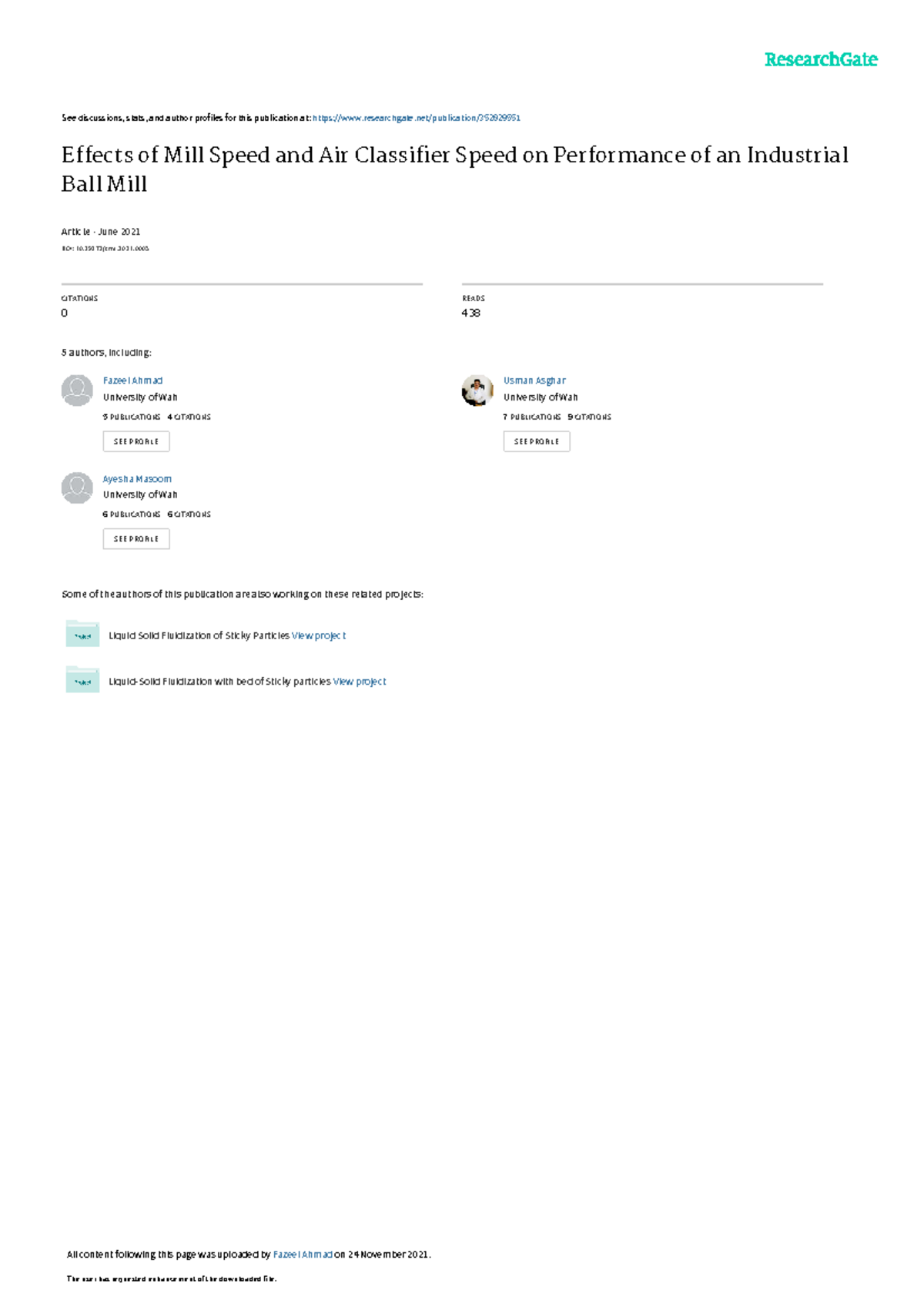 Published Paper 2021 - Mechanical operator - See discussions, stats, and author profiles for ...
