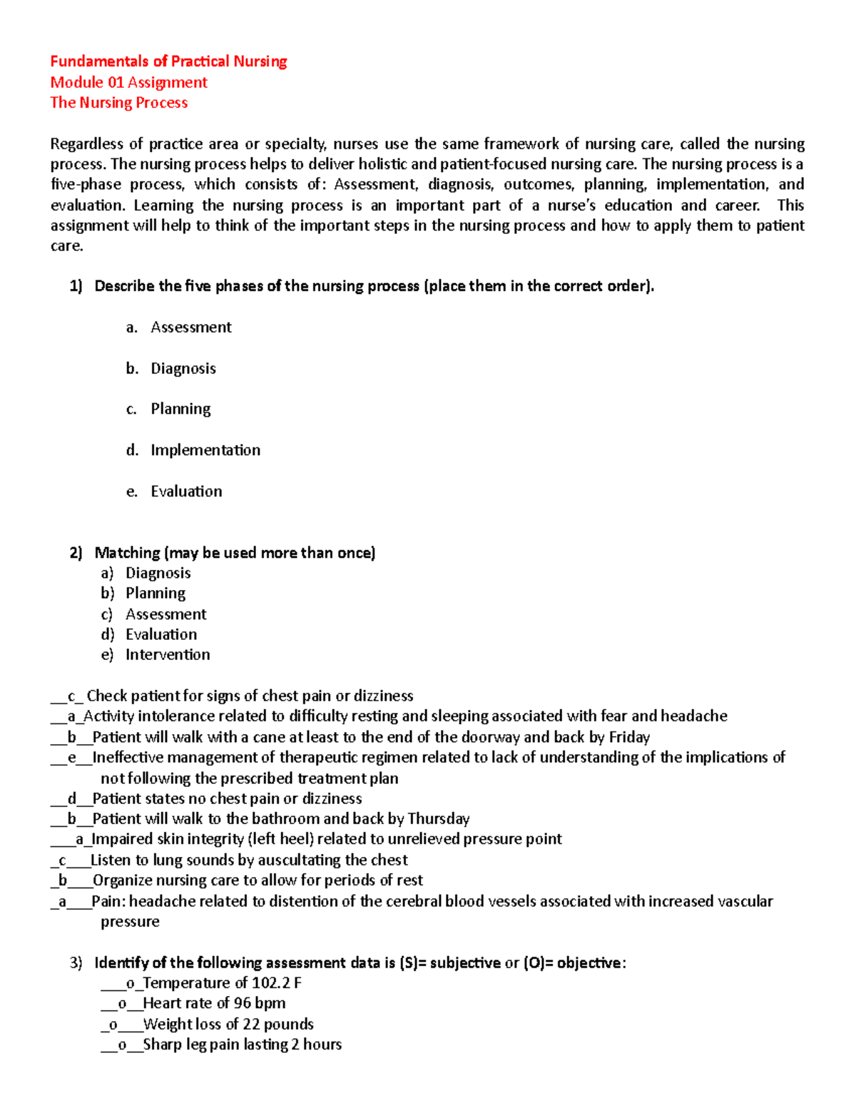 nursingprocess 070119 - Fundamentals of Practical Nursing Module 01 ...