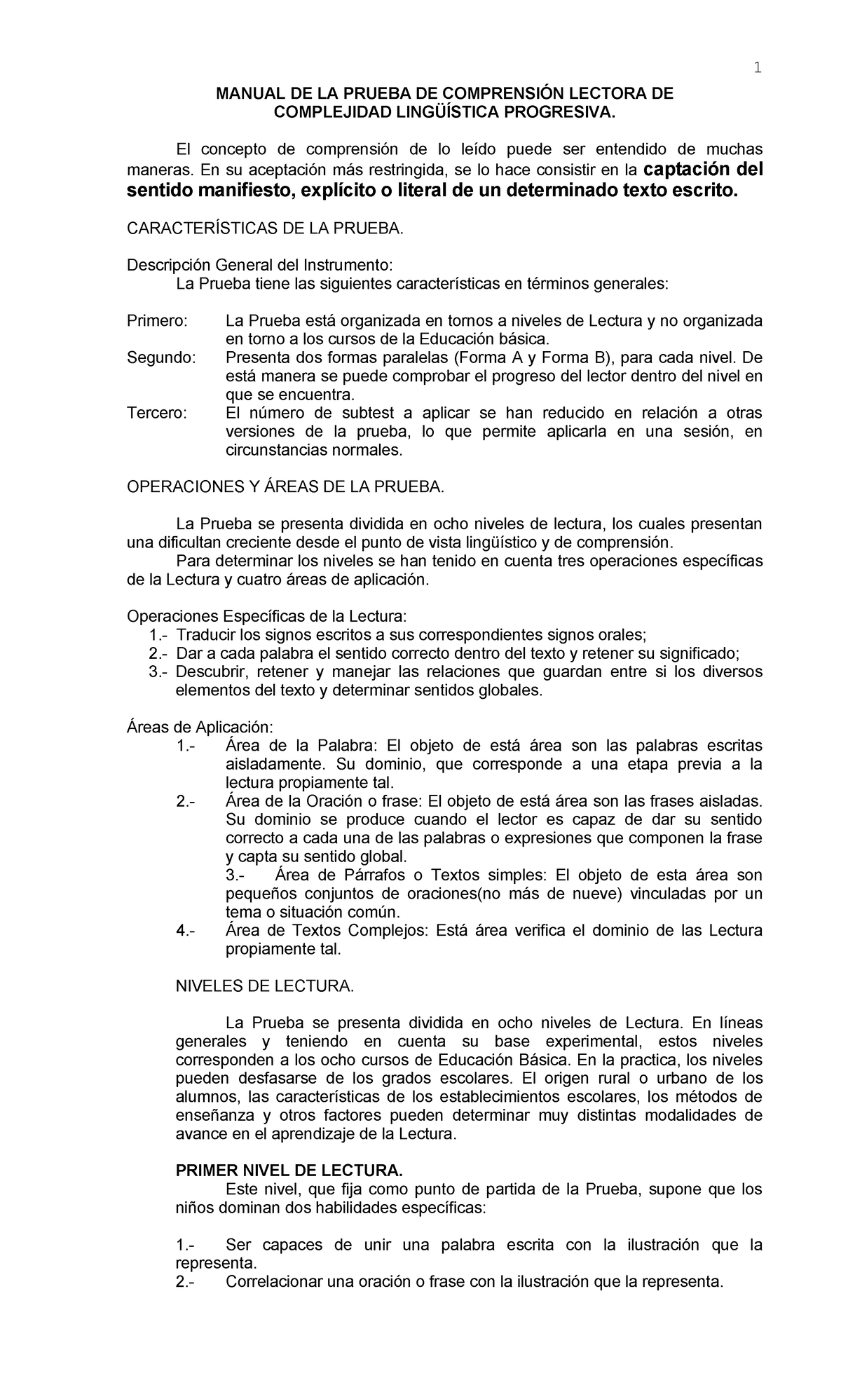 Evaluación de la comprensión lectora CLP revisión de respuestas por ...