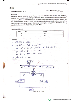 Ctood - Computational Thinking for Object Oriented Design - Studocu