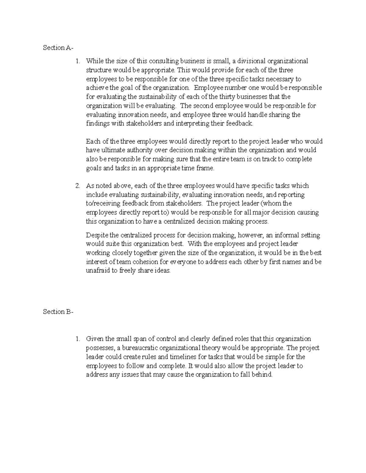 D078 Task 1- Business Structures and Legal Environment - D078 - WGU ...