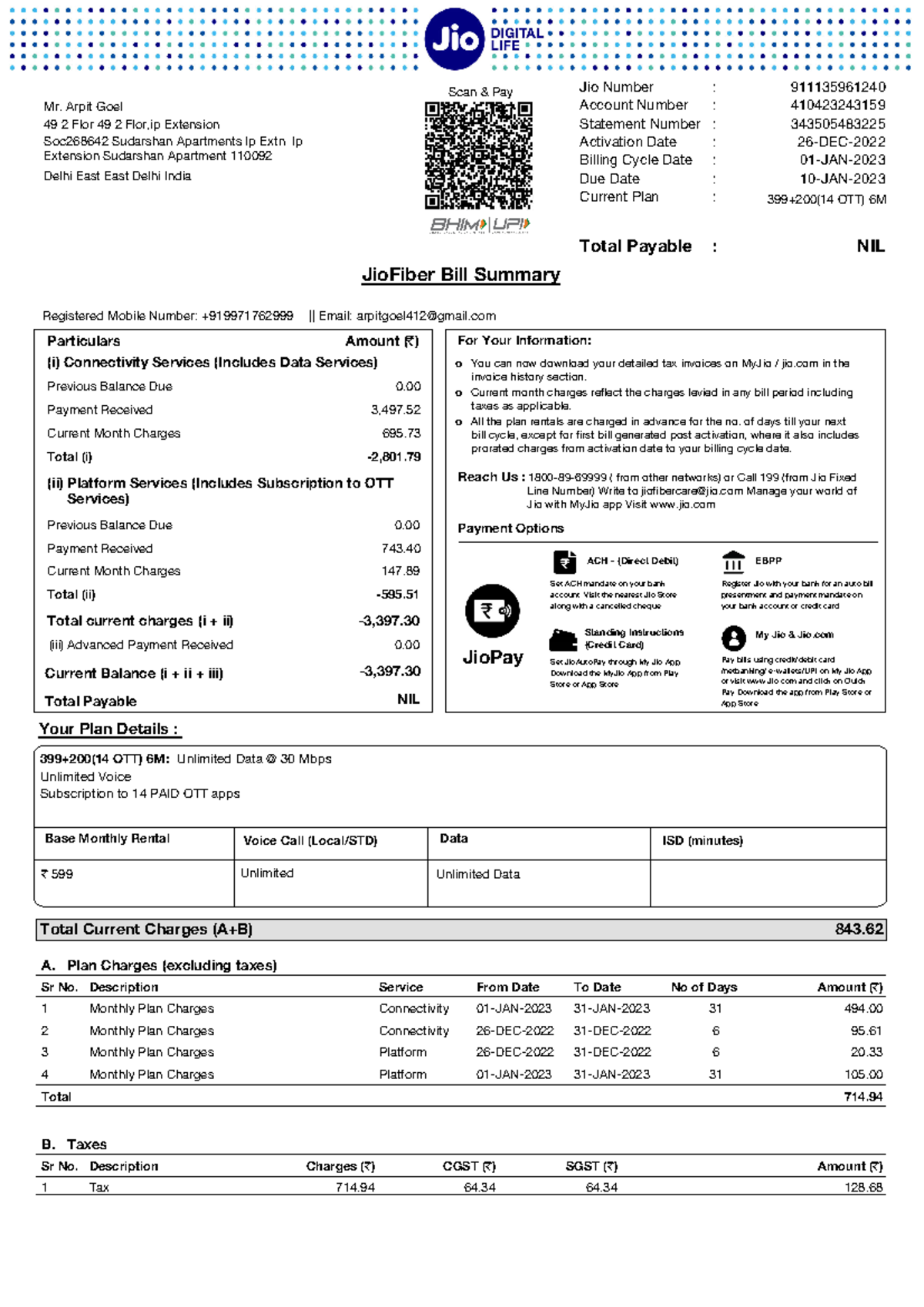 SUM 410423243159 343505483225 20230102 - Mr. Arpit Goel 49 2 Flor 49 2 Flor,ip Extension ...