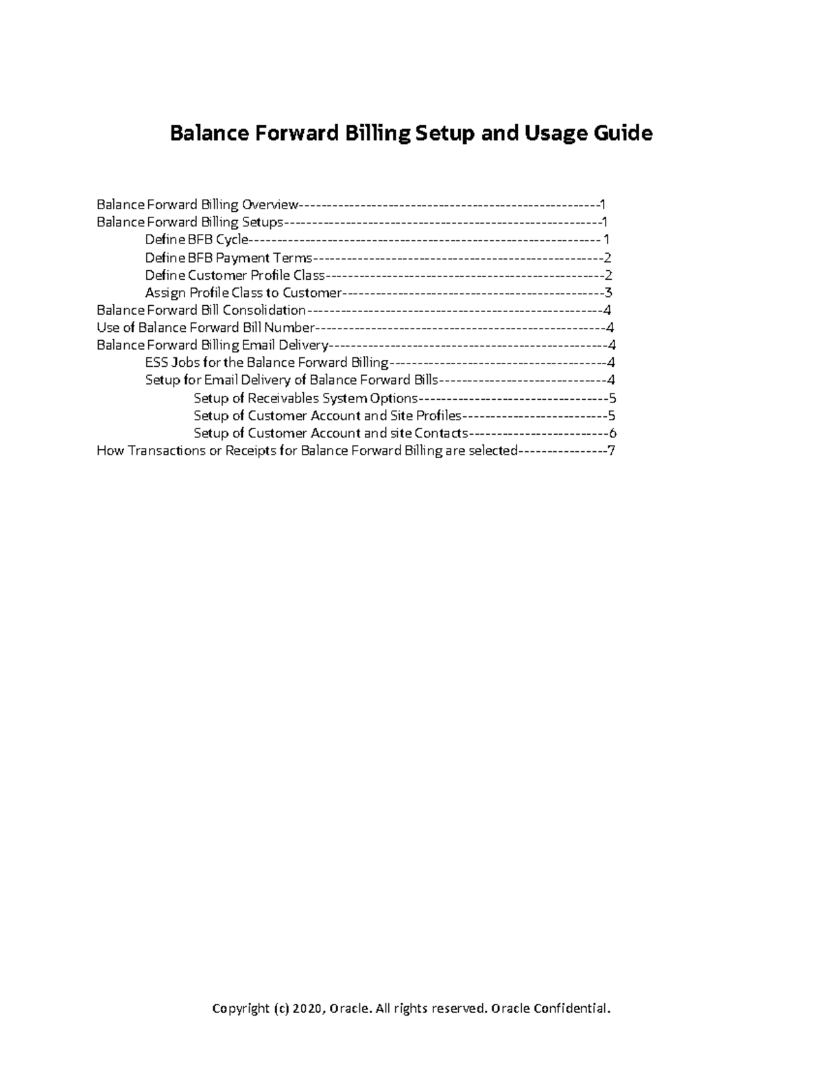 Balance Forward Billing - A balance forward bill contains: - Beginning ...