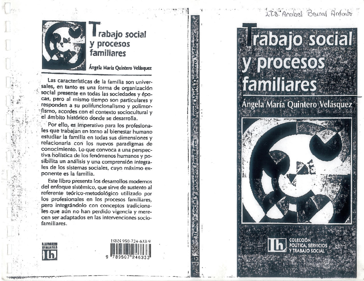 Angela Maria Quintero, Trabajo Social Y Procesos Familiares, Lumen ...