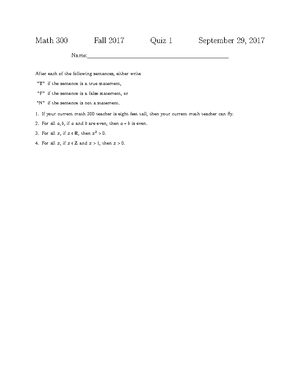 Math 300 Notes section 3 - Sections 3 of [Sun14], October 18, 2017 ...