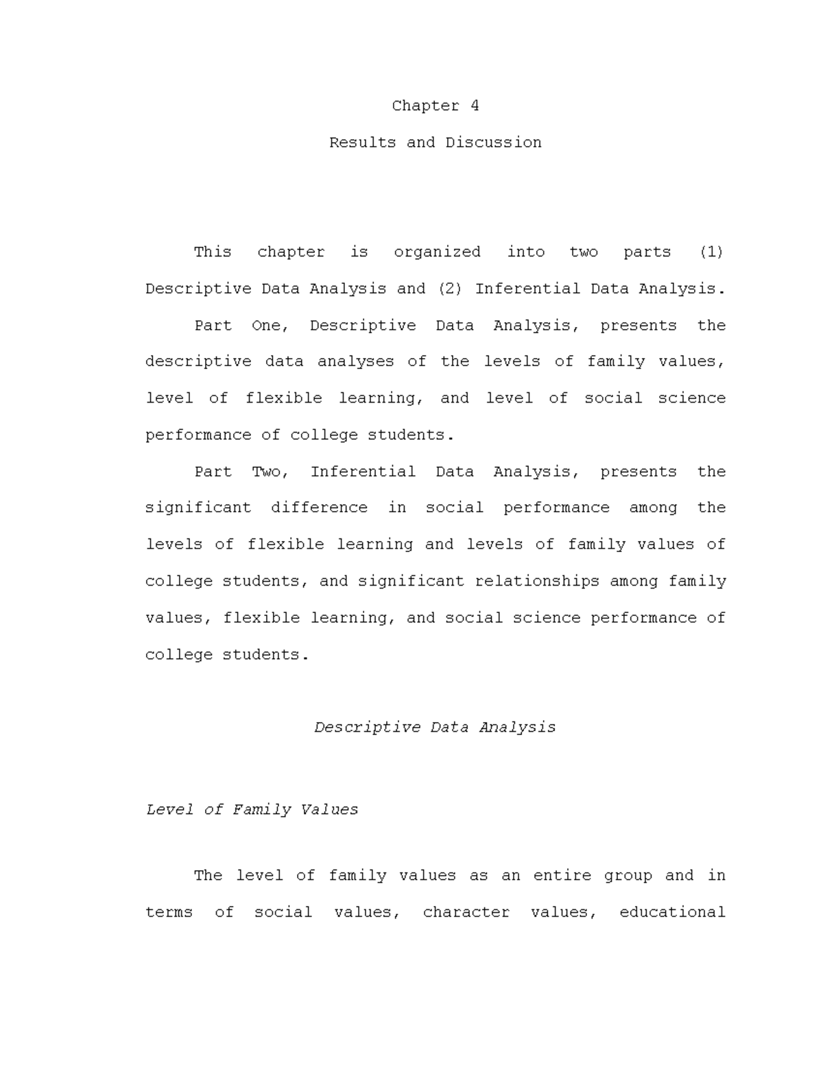6. Chapter 4 - Behavioural Management - Chapter 4 Results and ...