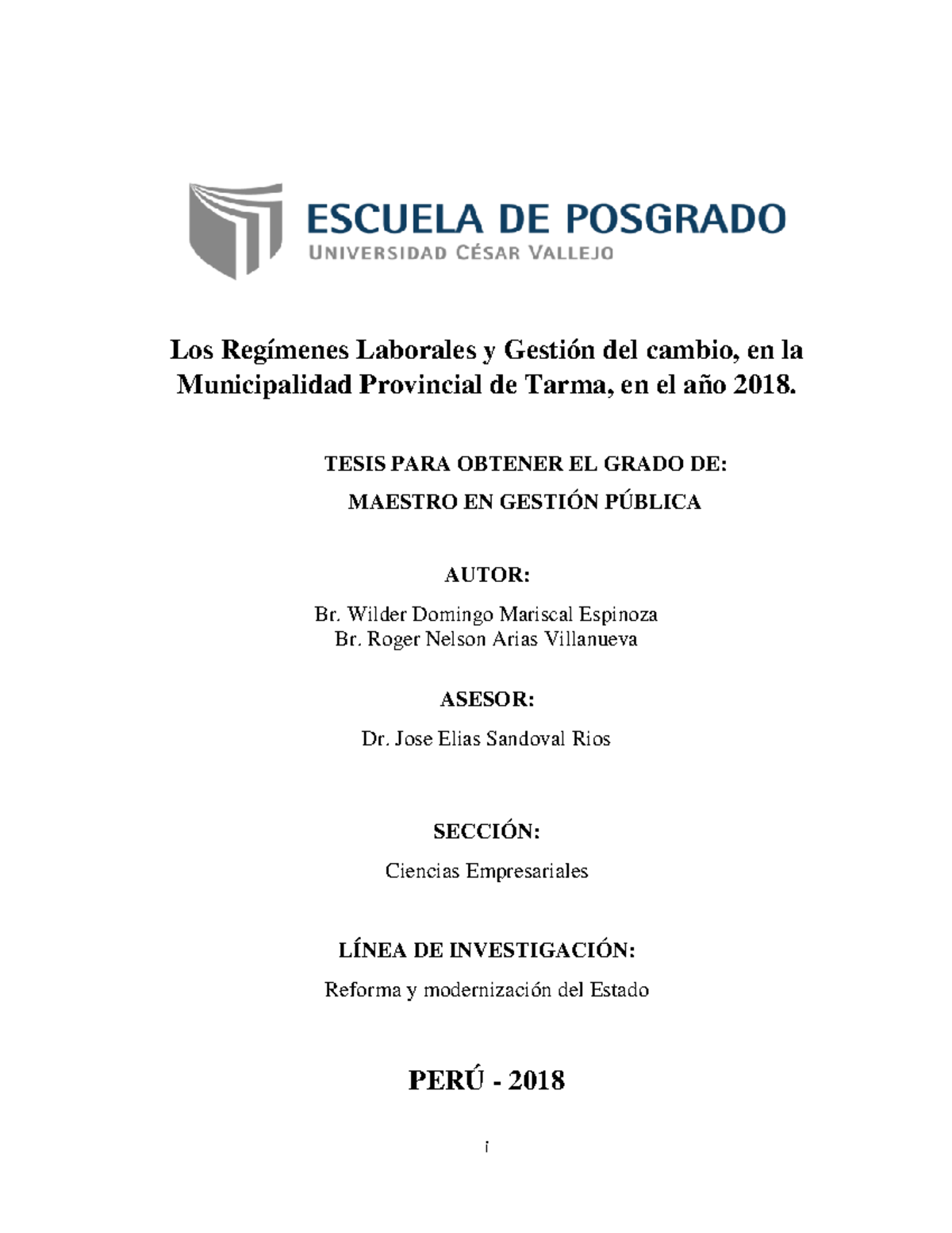 Mariscal ew - ASDFSA - i Los Regímenes Laborales y Gestión del cambio ...