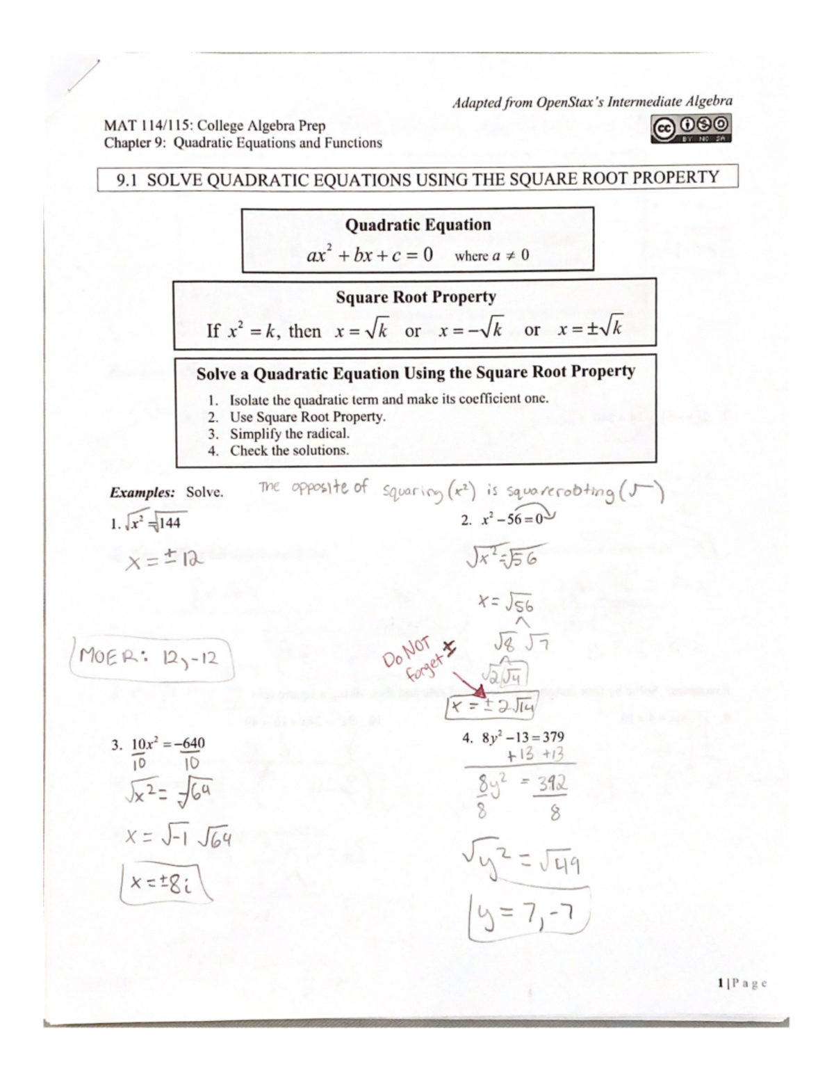 MAT 115 (Sections 9.1 - 9 - MAT 115 - Studocu